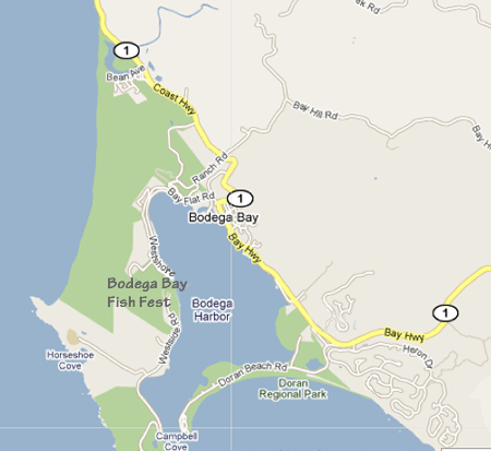 Directions / Map - Bodega Bay Fisherman's Festival